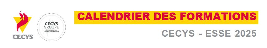 Calendrier des formations CECYS et ESSE 2025 - CECYS